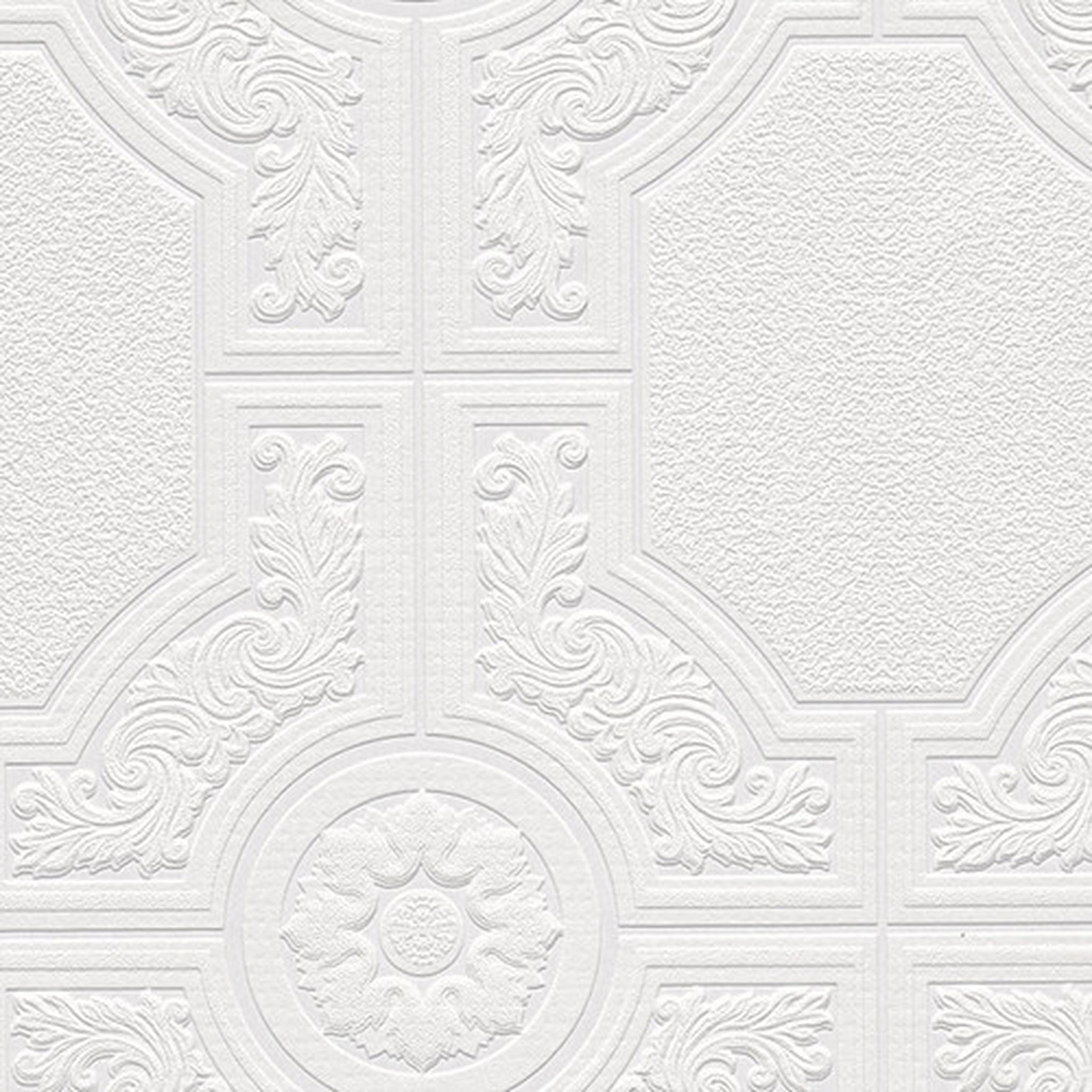 Architectural Inspirations Architectural Panels Paintable Wallpaper Wh